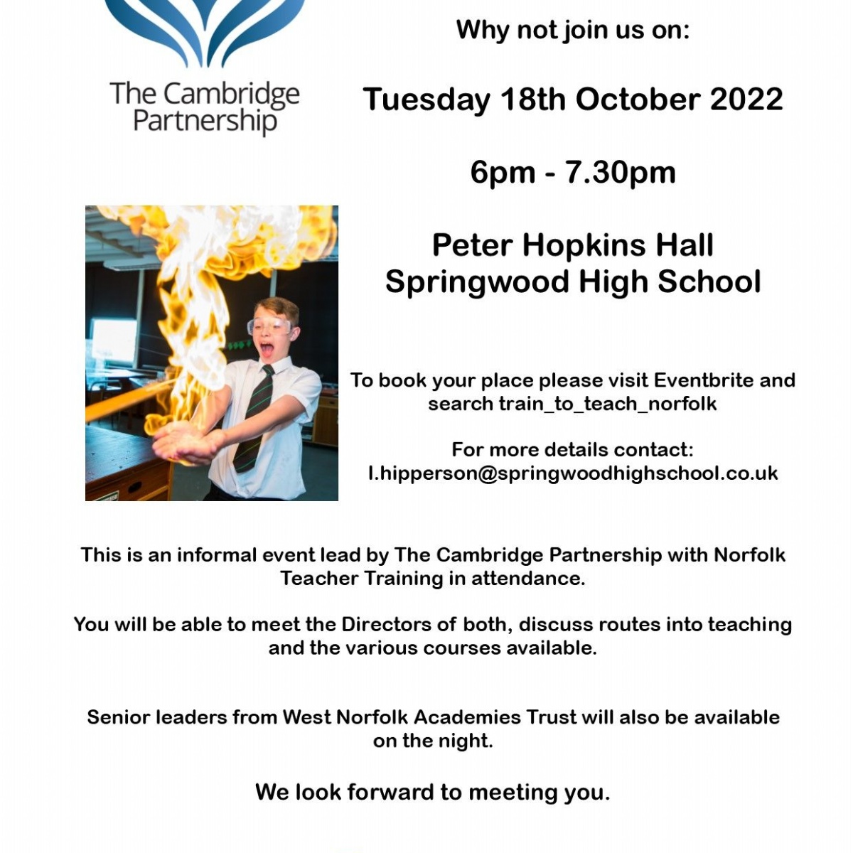 Heacham Infant and Nursery School - Get into Teaching Event - Tuesday ...